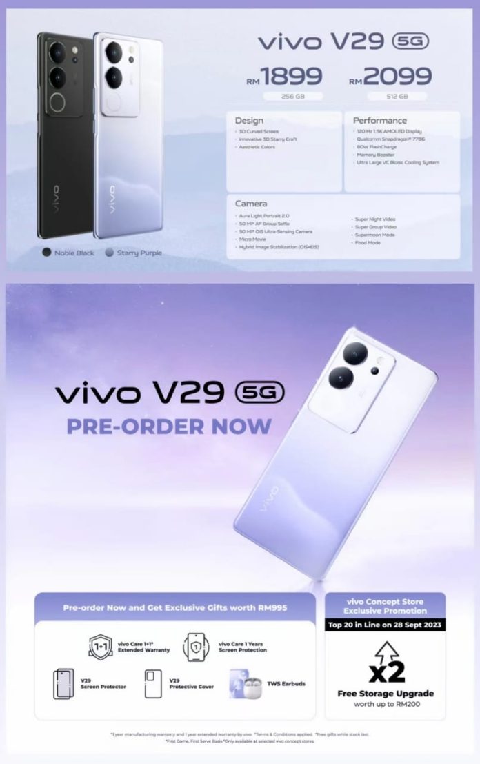 vivo V29 5G series unveiled in Malaysia | PhoneSentral